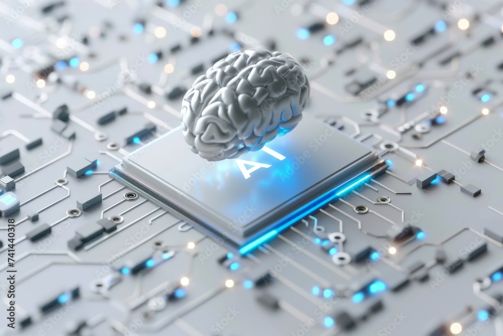 AI Brain Chip iam. Artificial Intelligence neuromuscular disorders mind ...