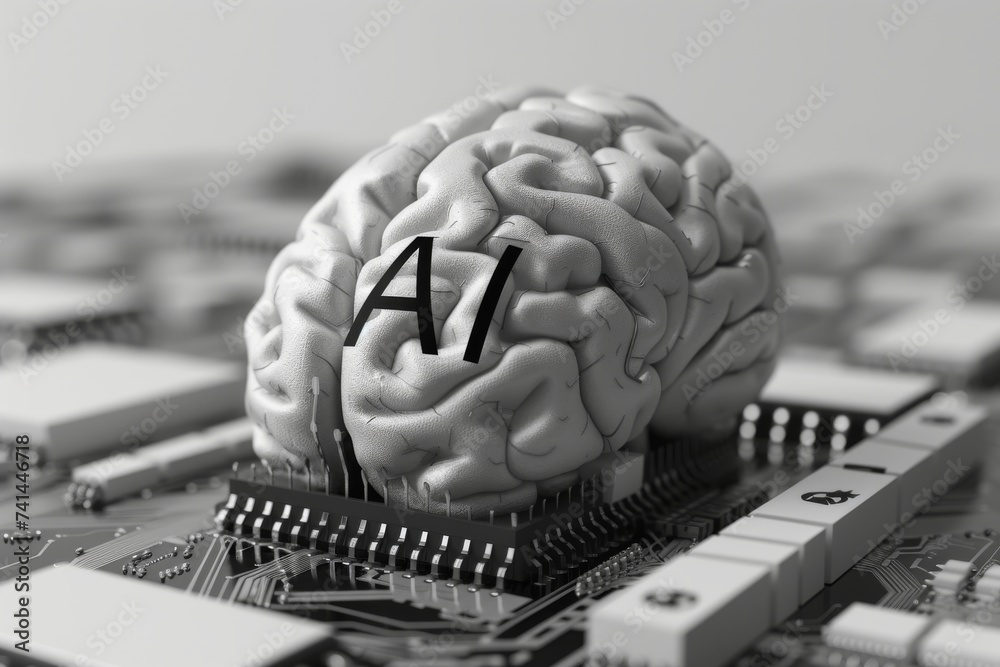 AI Brain Chip functional mri. Artificial Intelligence cmp mind yield ...