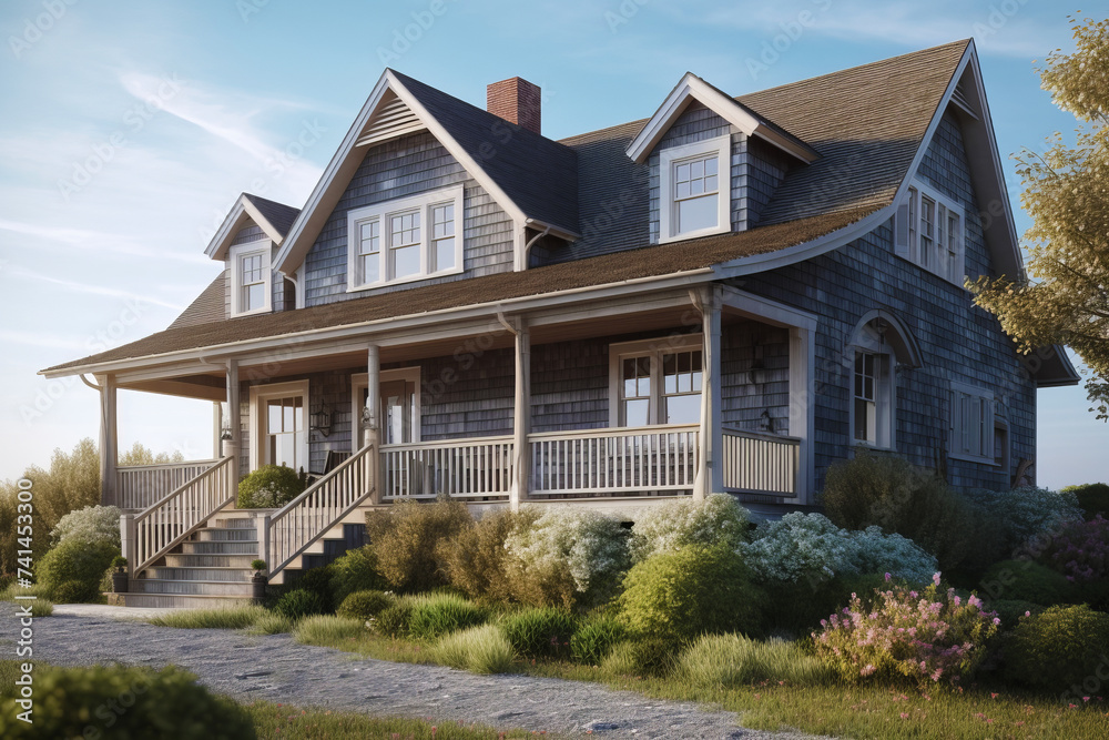 Small village wooden house. Traditional cottage house architecture in ...