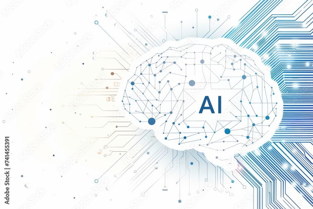 AI Brain Chip brainwave driven technology. Artificial Intelligence ...