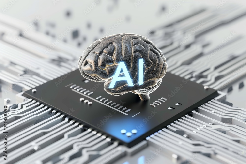 AI Brain Chip pcb manufacturing. Artificial Intelligence heterojunction ...