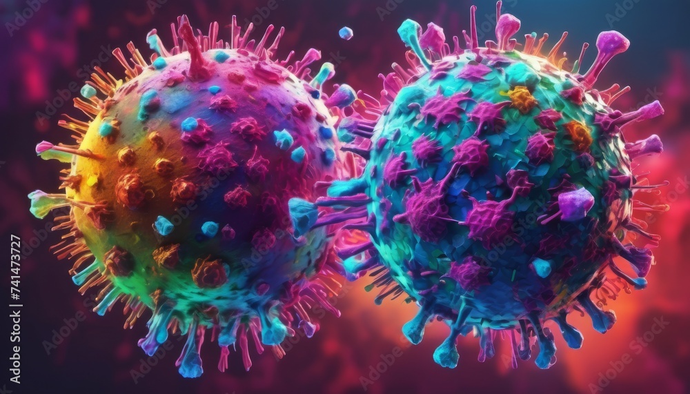 Respiratory influenza virus cells with flotation disease. Dangerous ...