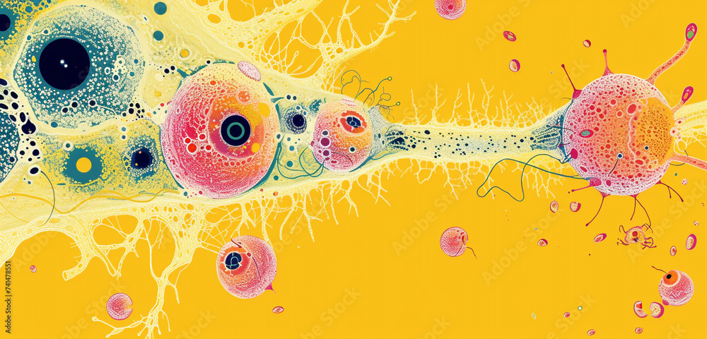 Detailed graphic of meiotic cell division leading to four unique ...