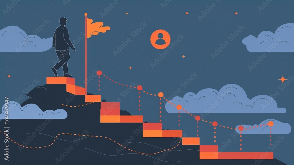 infographics illustrating the stages of a leadership development ...