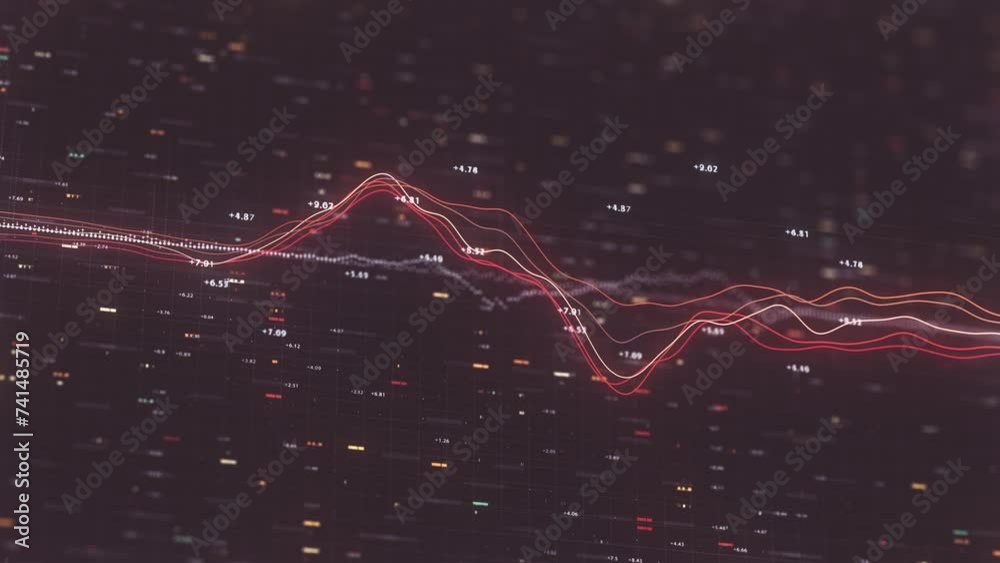 Vidéo Stock Business Infographics Stats And Data Background/ Animation ...