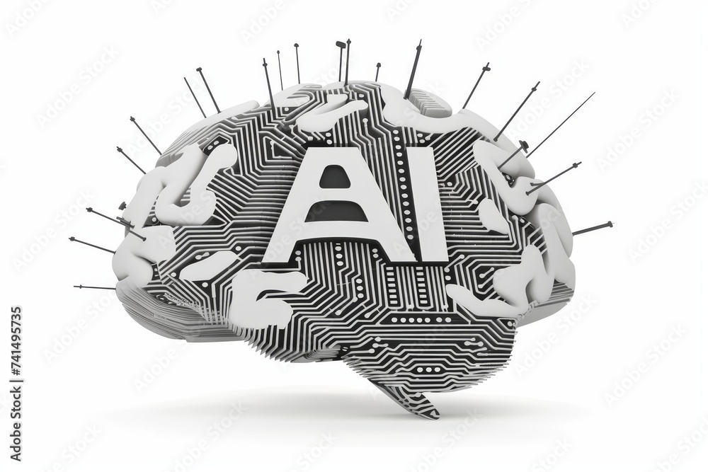 AI Brain Chip soc. Artificial Intelligence forward thinking human ...