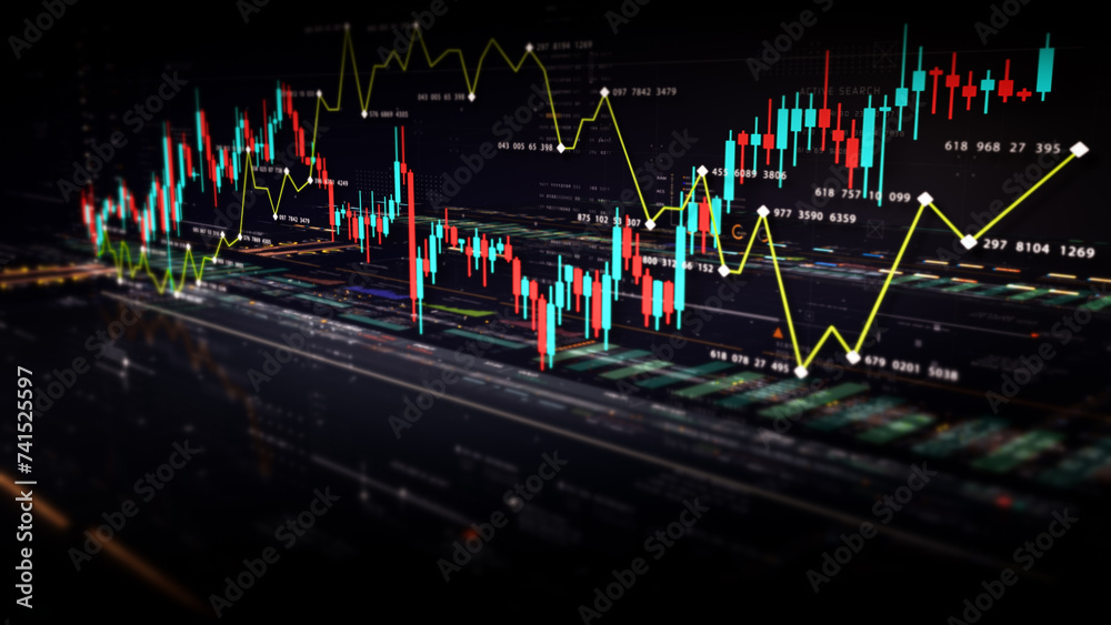 Business presentations with this stock market trading info graphic ...