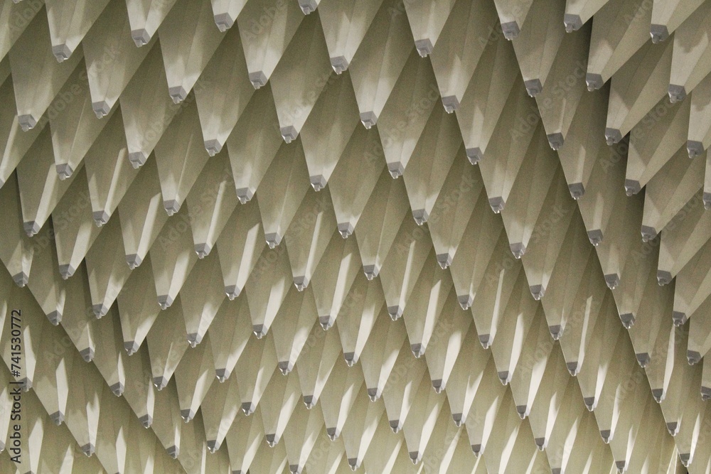 Soft hybrid pyramidal microwave and radio frequency absorbers close up ...