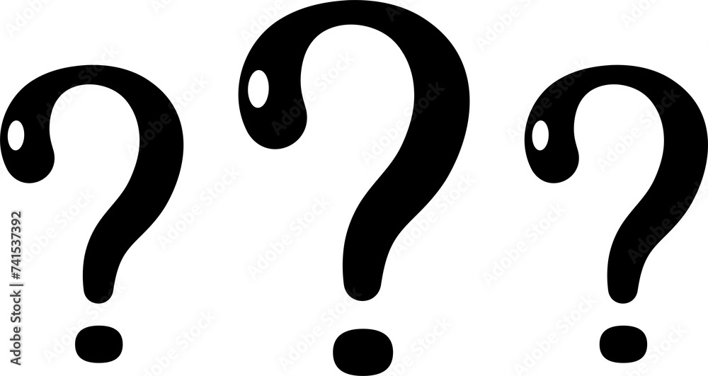 Cute cartoon style question marks pink and purple Stock Illustration ...