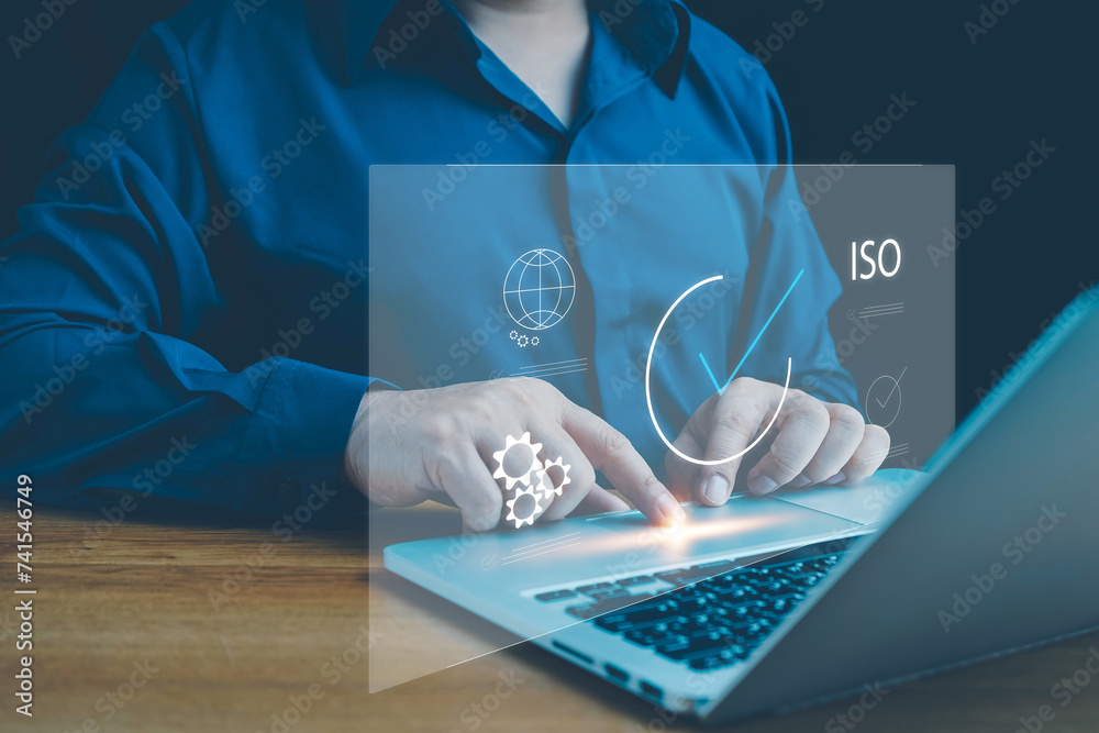 ISO standards quality control, Customer Satisfaction Guarantee concept ...