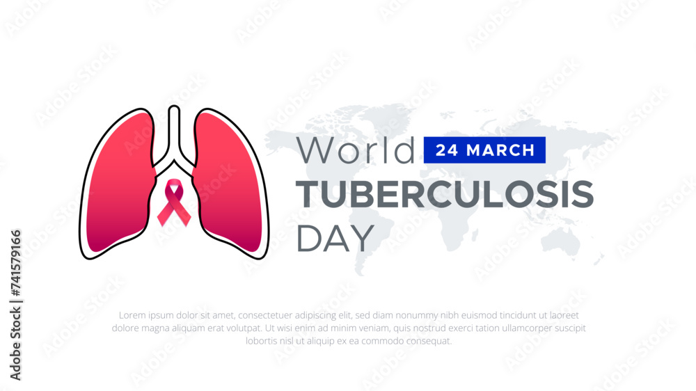 March 24. world tuberculosis day. Celebration of lung health day from ...