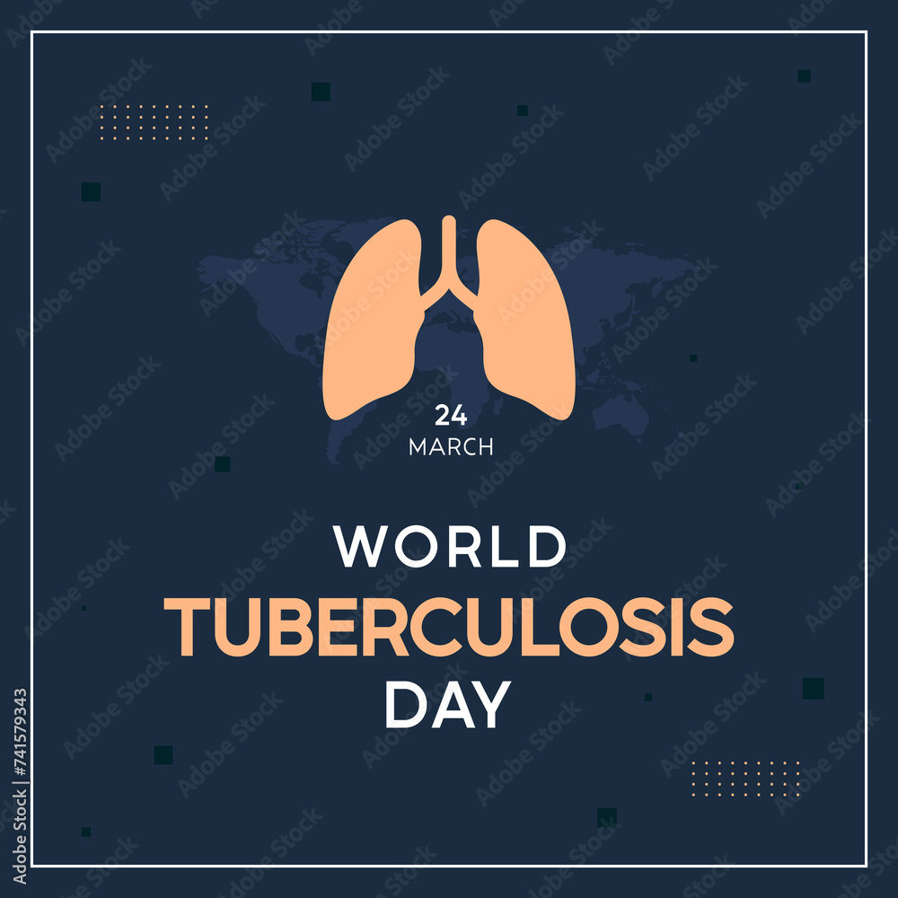 March 24. world tuberculosis day. Celebration of lung health day from ...