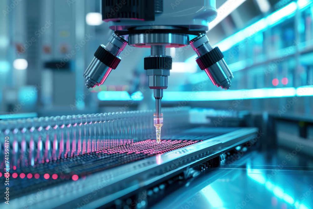 Robots can accurately dispense small volumes of liquids, reducing the ...