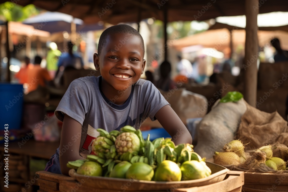 Capturing the Spirit of African Childhood: A Shaved-Head Boy with a ...