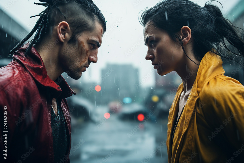 Generative AI image of asian man fighter practices martial arts Stock ...