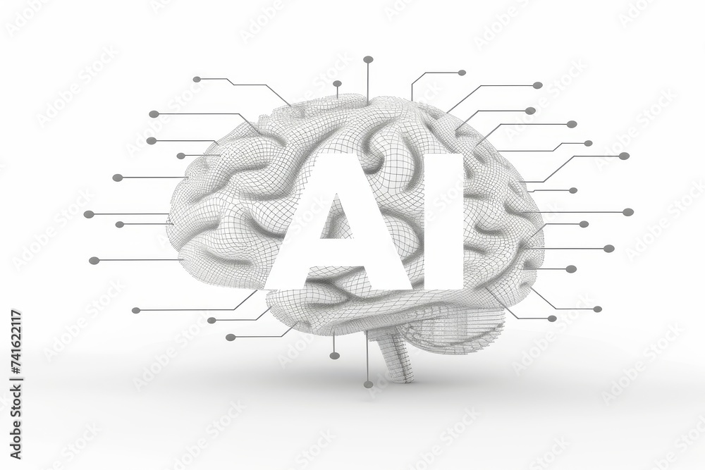 AI Brain Chip brain computer interface machine learning. Artificial ...