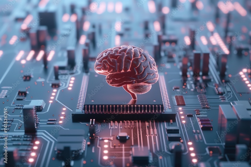 AI Brain Chip ai risk mitigation. Artificial Intelligence cognitive ...