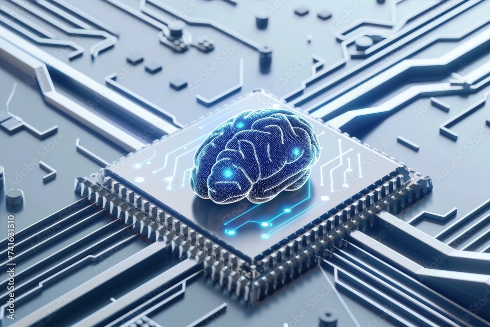 AI Brain Chip sram. Artificial Intelligence bios/uefi firmware mind ...