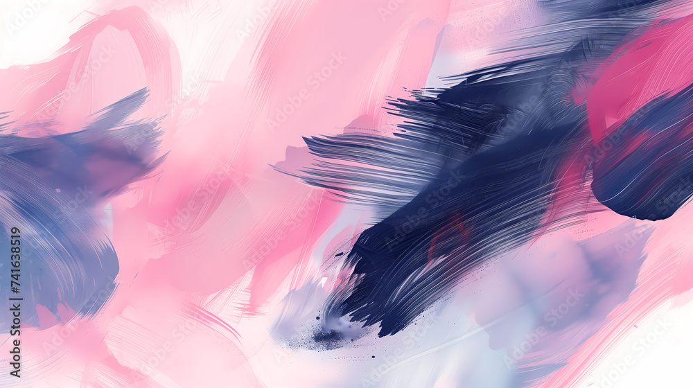 Artistic brush strokes in feminine colors for Women's Day website ...