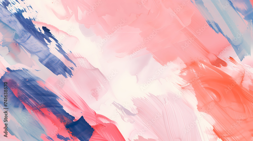 Artistic brush strokes in feminine colors for Women's Day website ...