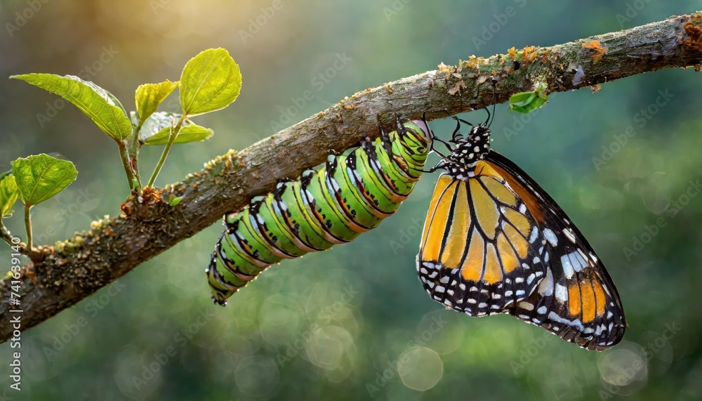 Amazing moment ,Large tropical butterfly hatch from the pupa and ...