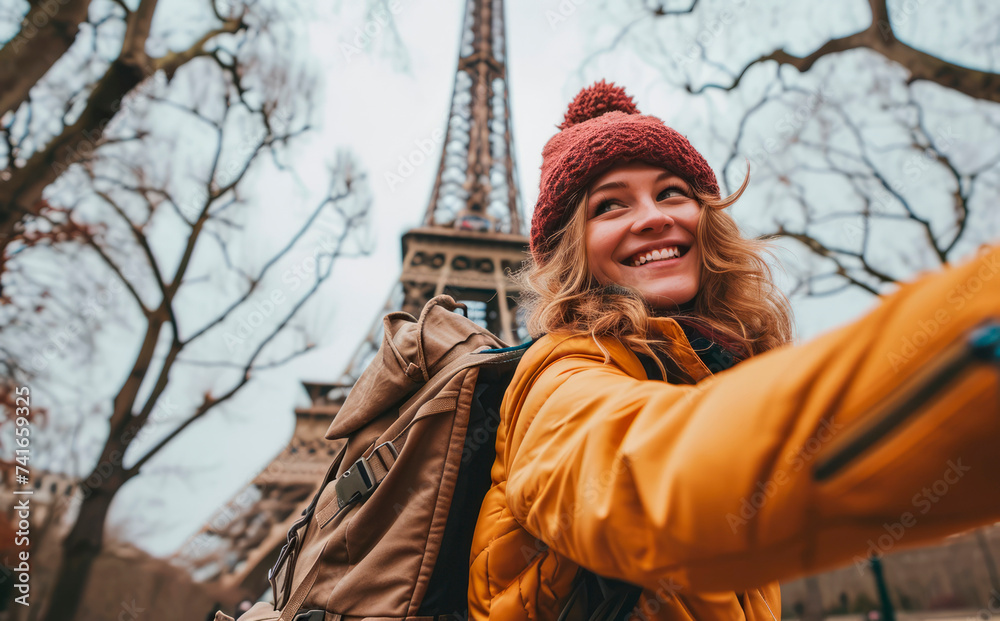 Street Style Tour in Paris: Influencer Woman Embarks on a Trendy ...