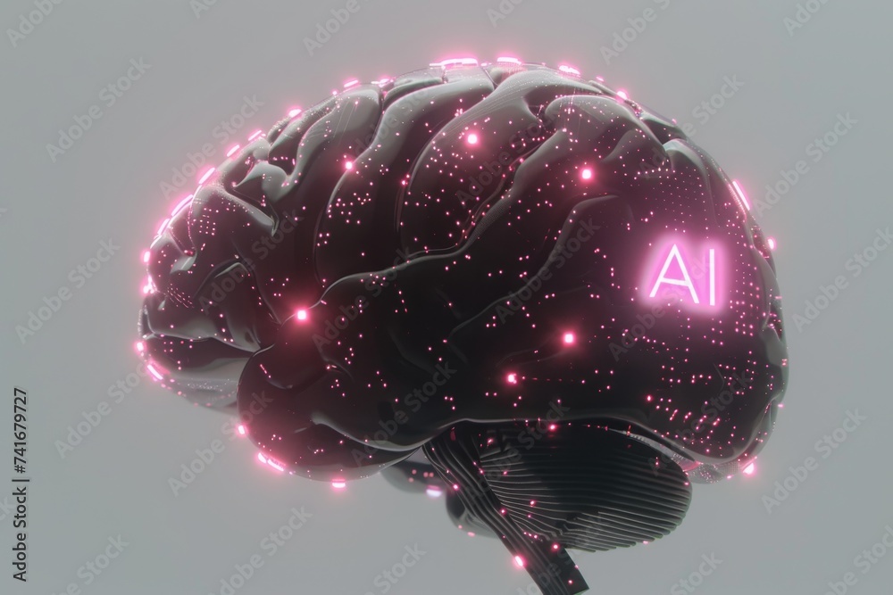 AI Brain Chip corpus callosum. Artificial Intelligence memory hierarchy ...