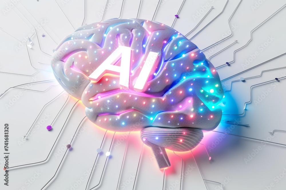 AI Brain Chip mobile technology. Artificial Intelligence ai smart ...