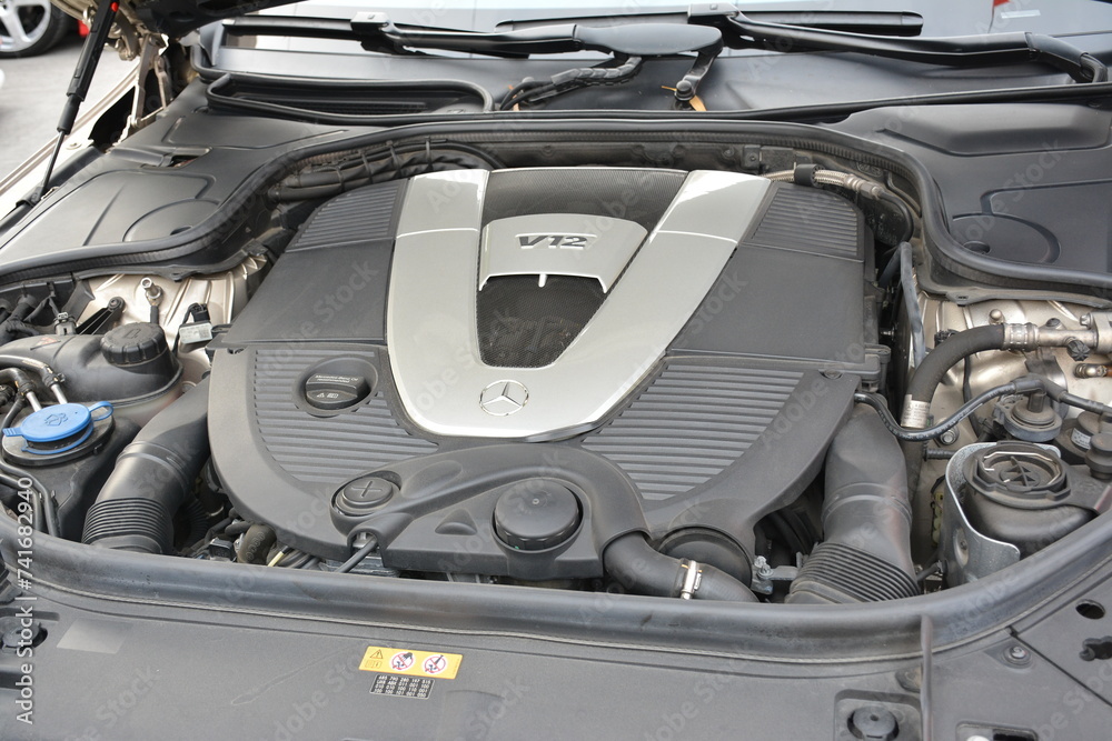 Mercedes benz maybach engine at Revolve Car Show in Manila, Philippines ...