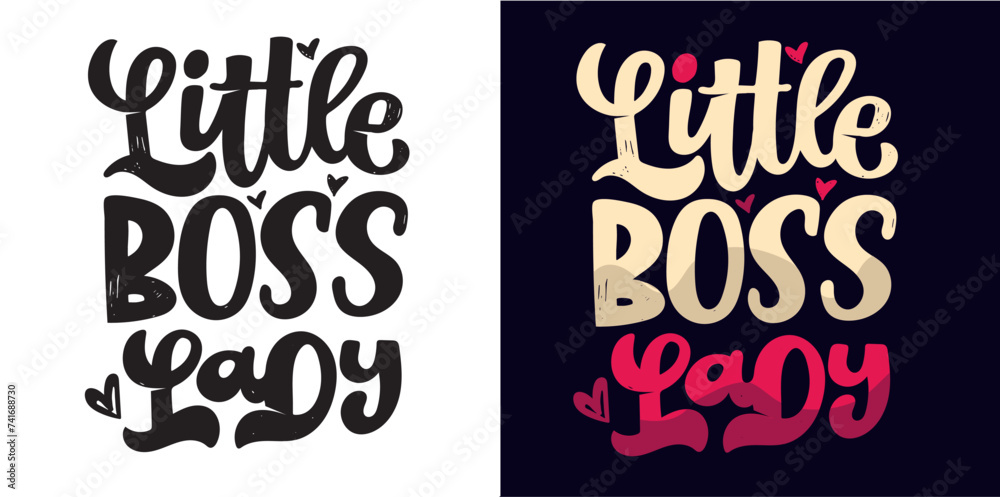 Little princess, miss. Lettering quote postcard. 100% vector file Stock ...