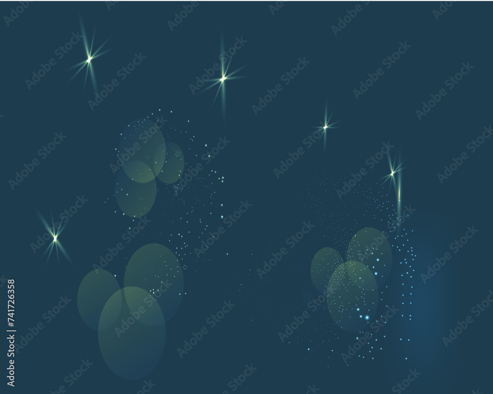 new uncommon light effect star and bubble light effect background ...