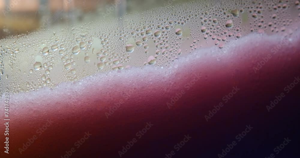 Vidéo Stock Drops of condensation on the ice cream tank. Ice cold ...