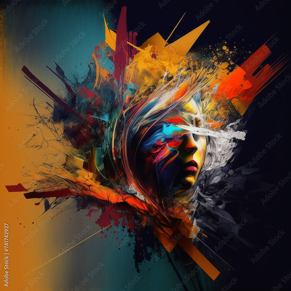 Illustrated with vibrant colors and captured in a contemporary art ...