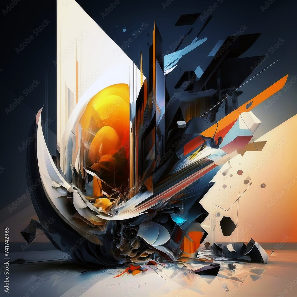 Illustrated with vibrant colors and captured in a contemporary art ...