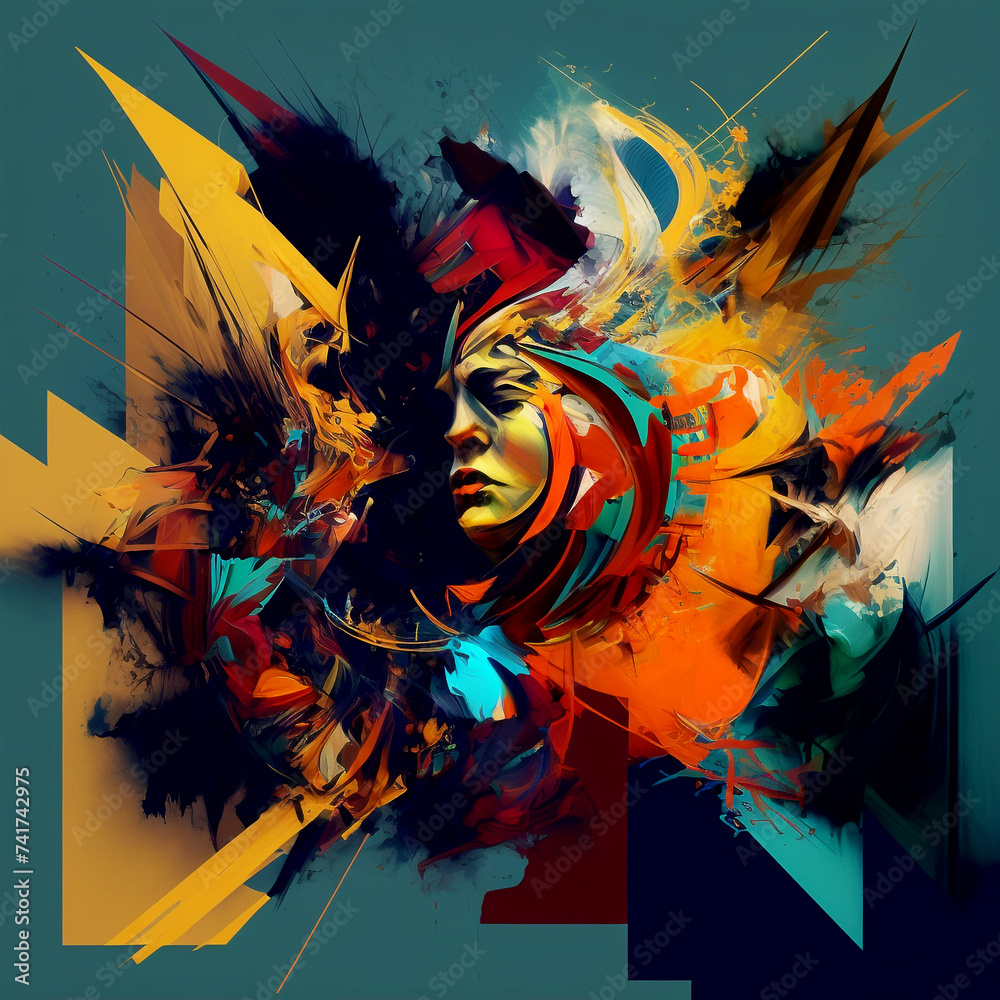 Illustrated with vibrant colors and captured in a contemporary art ...