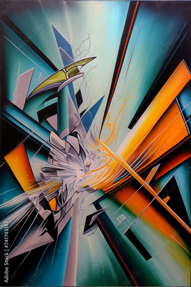 Illustrated with vibrant colors and captured in a contemporary art ...