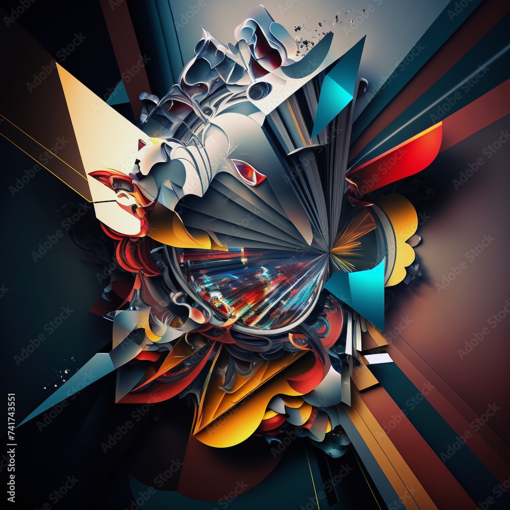 Illustrated with vibrant colors and captured in a contemporary art ...