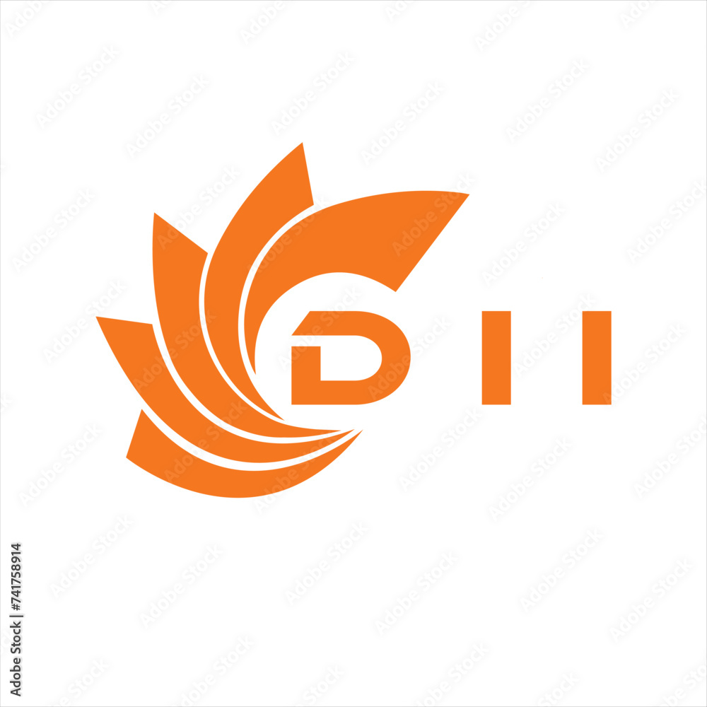 DII letter design. DII letter technology logo design on a white ...