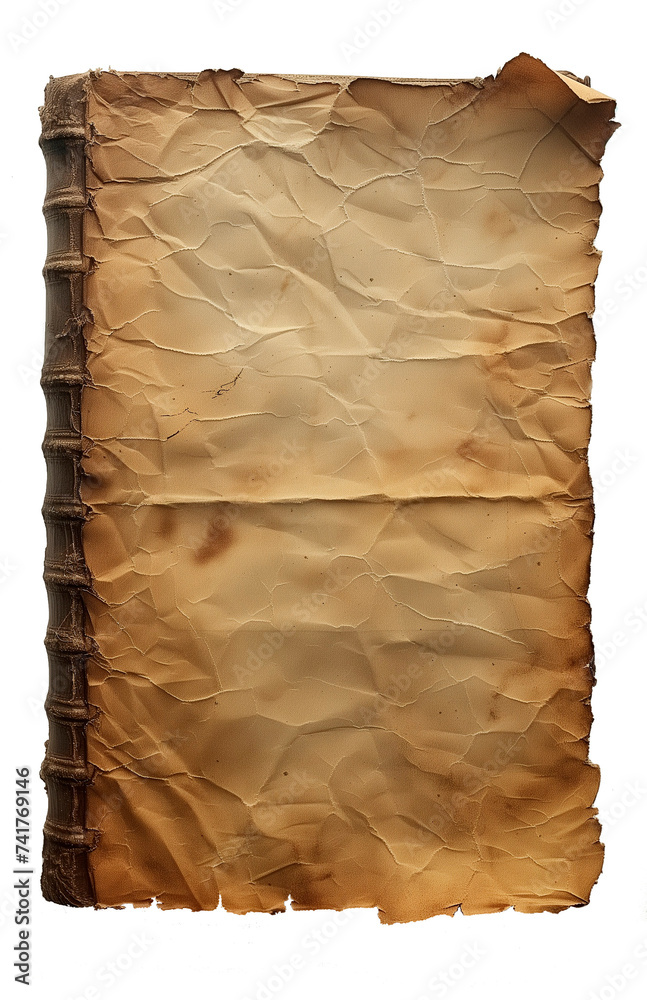 Papel viejo o colección de pergaminos aislados en transparente.Hojas de ...