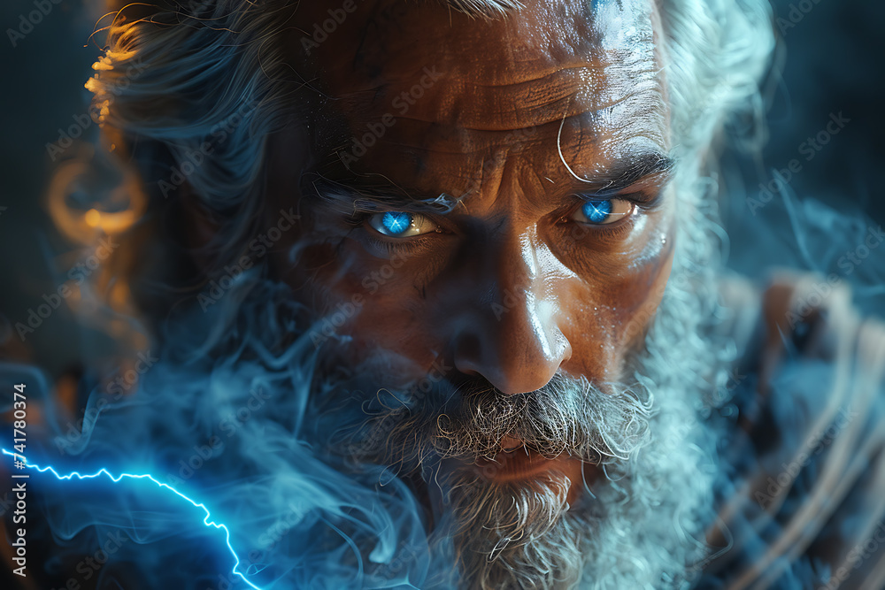 Zeus, king of the gods, who was also the god of sky and thunder, chief ...