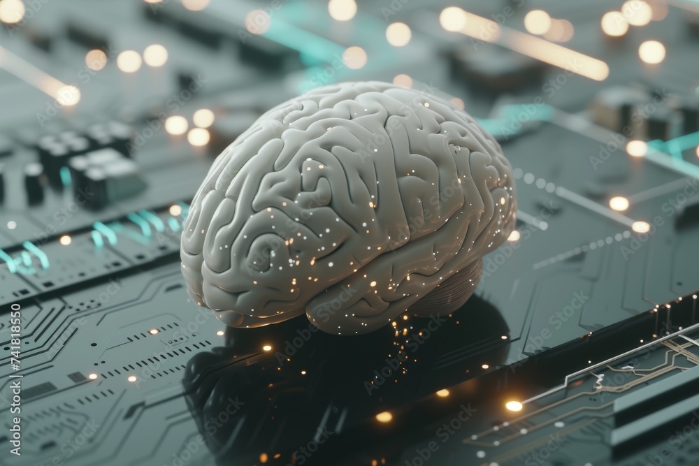 AI Brain Chip enterprise resource planning. Artificial Intelligence ...