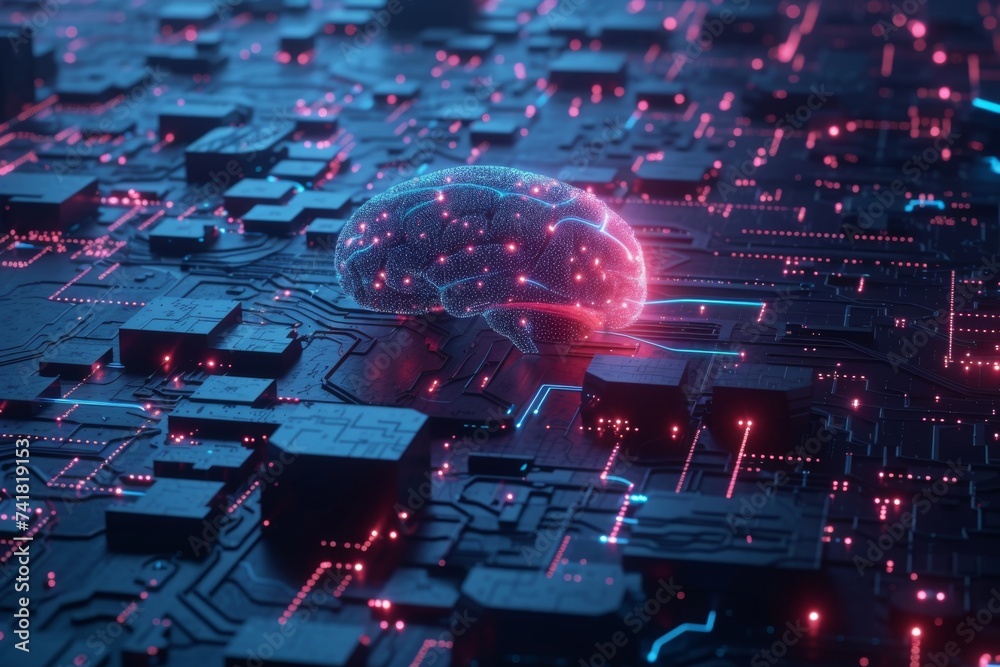 AI Brain Chip digital therapeutics. Artificial Intelligence passion ...