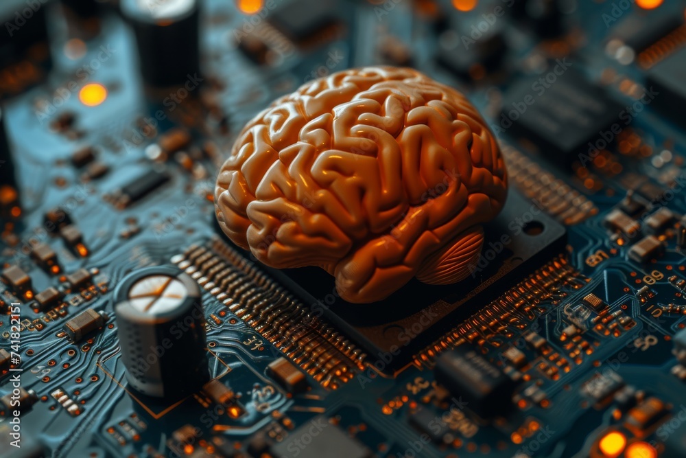 AI Brain Chip health monitoring system. Artificial Intelligence ...