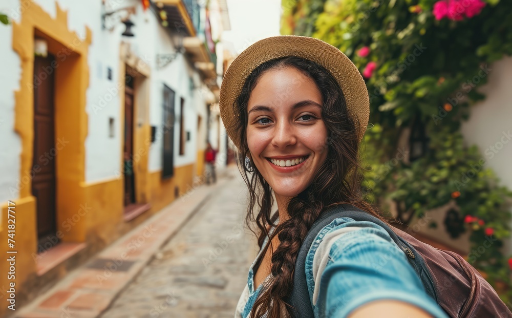 Street Style Tour in Cordoba: Influencer Woman Embarks on a Trendy ...