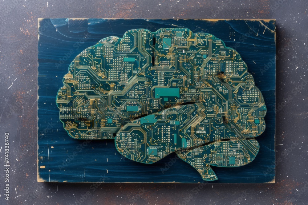 AI Brain Chip depth of processing. Artificial Intelligence forward ...