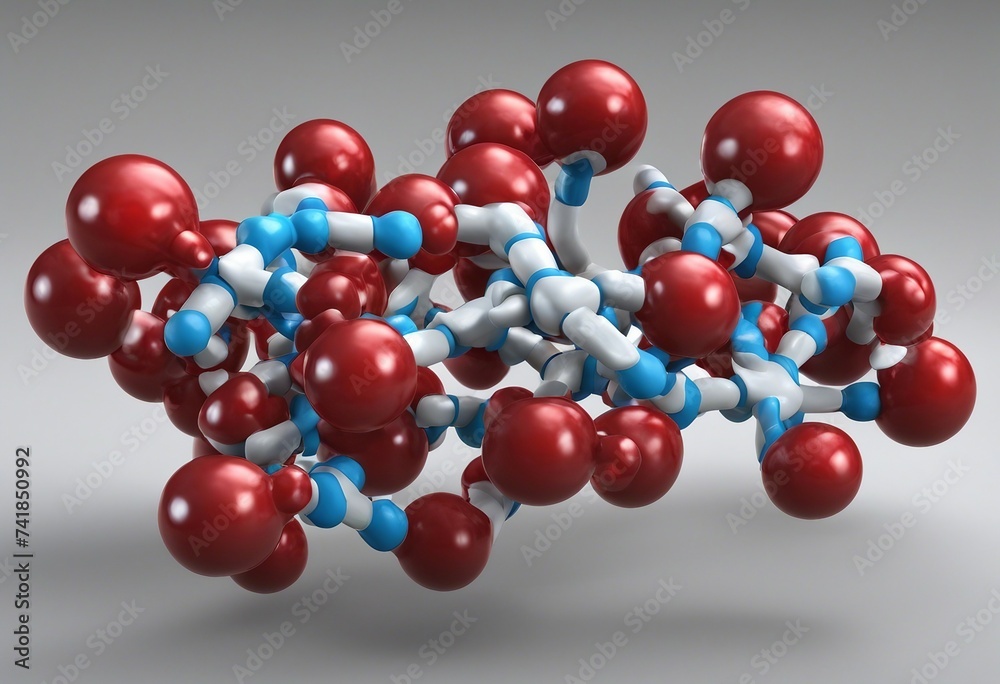 3D model of a hemoglobin molecule Stock Photo | Adobe Stock