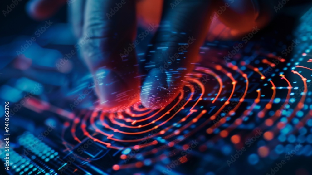 Futuristic Touch Technology - A representation of advanced human ...