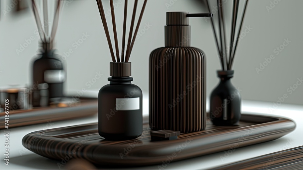details of the unbranded room spray and reed diffuser, including the ...