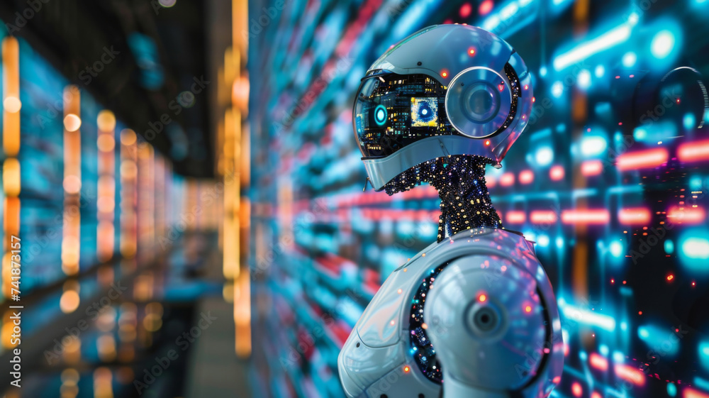 Futuristic Robot Concept Design - A robot with a human-like appearance ...