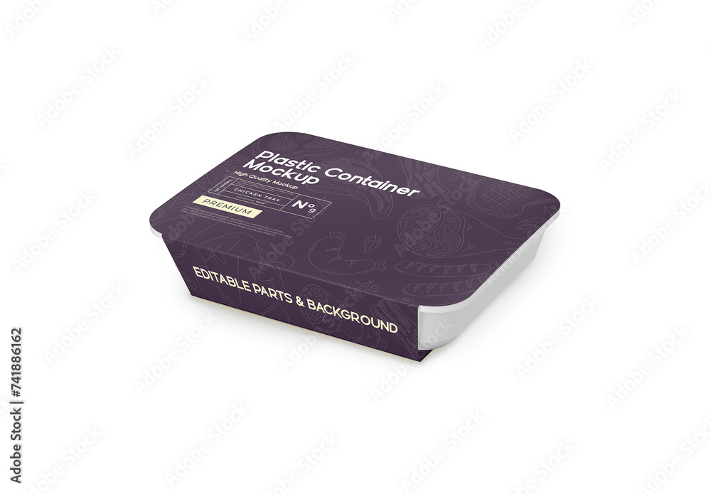 Plastic Container Mockup Stock Template | Adobe Stock